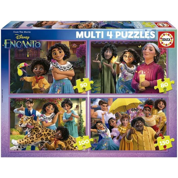 Multi 4 In 1 - Disney Encanto - 4 Puzzles Progressifs à Prix Carrefour