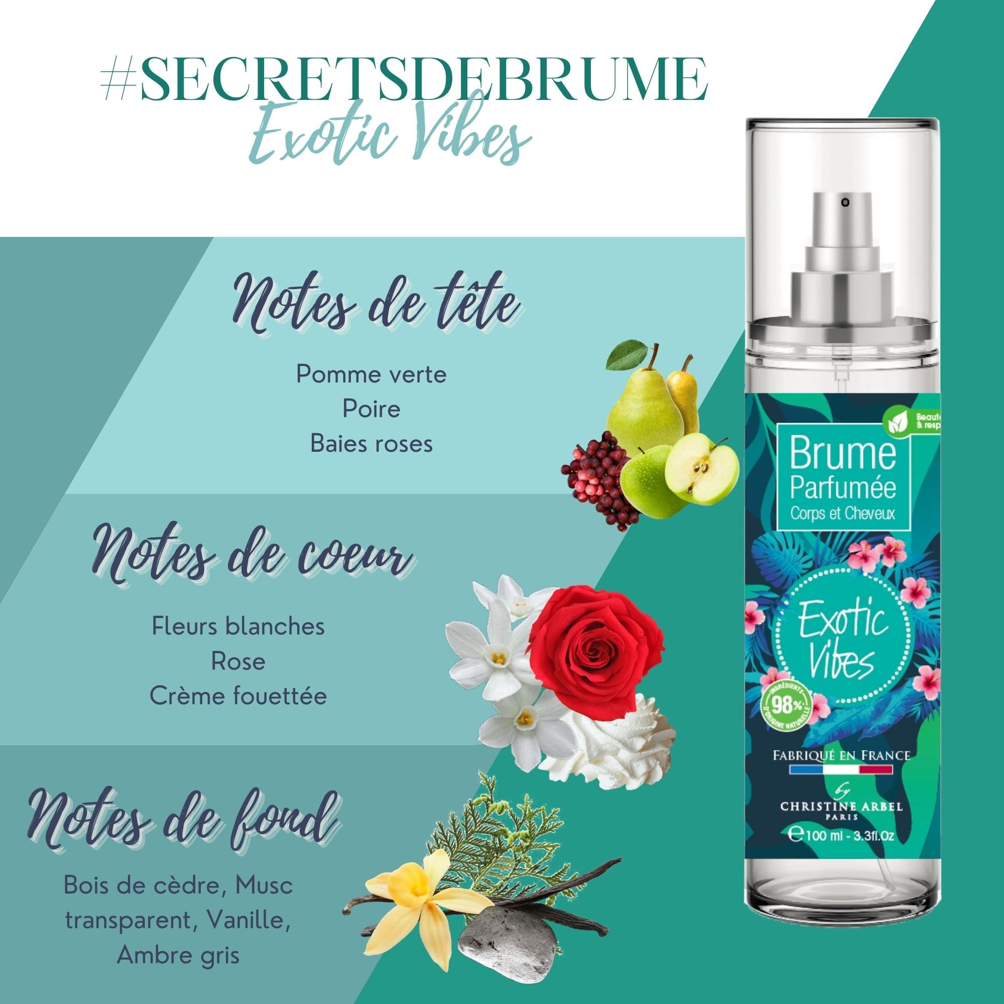 Brume Parfumée Corps Et Cheveux Exotic Vibes à Prix Carrefour