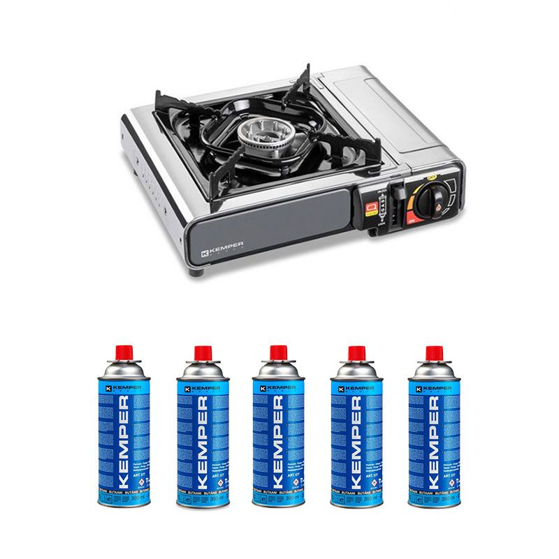 Pack Kemper Réchaud Gaz Extra Intelligent + Cartouche De Gaz Butane ...