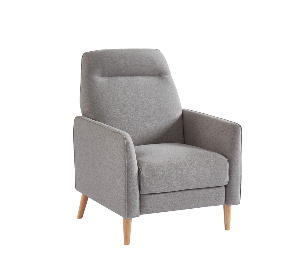 Fauteuil Joseph En Tissu Gris Inclinable à Prix Carrefour