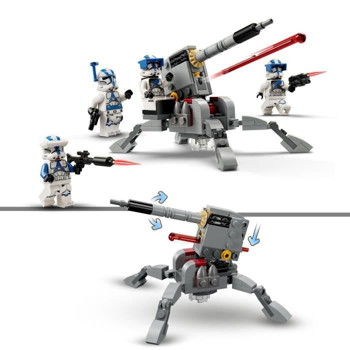 Lego Star Wars 75345 Pack De Combat Des Clone Troopers De La 501eme Légion, Jouet Avec Canon à ...
