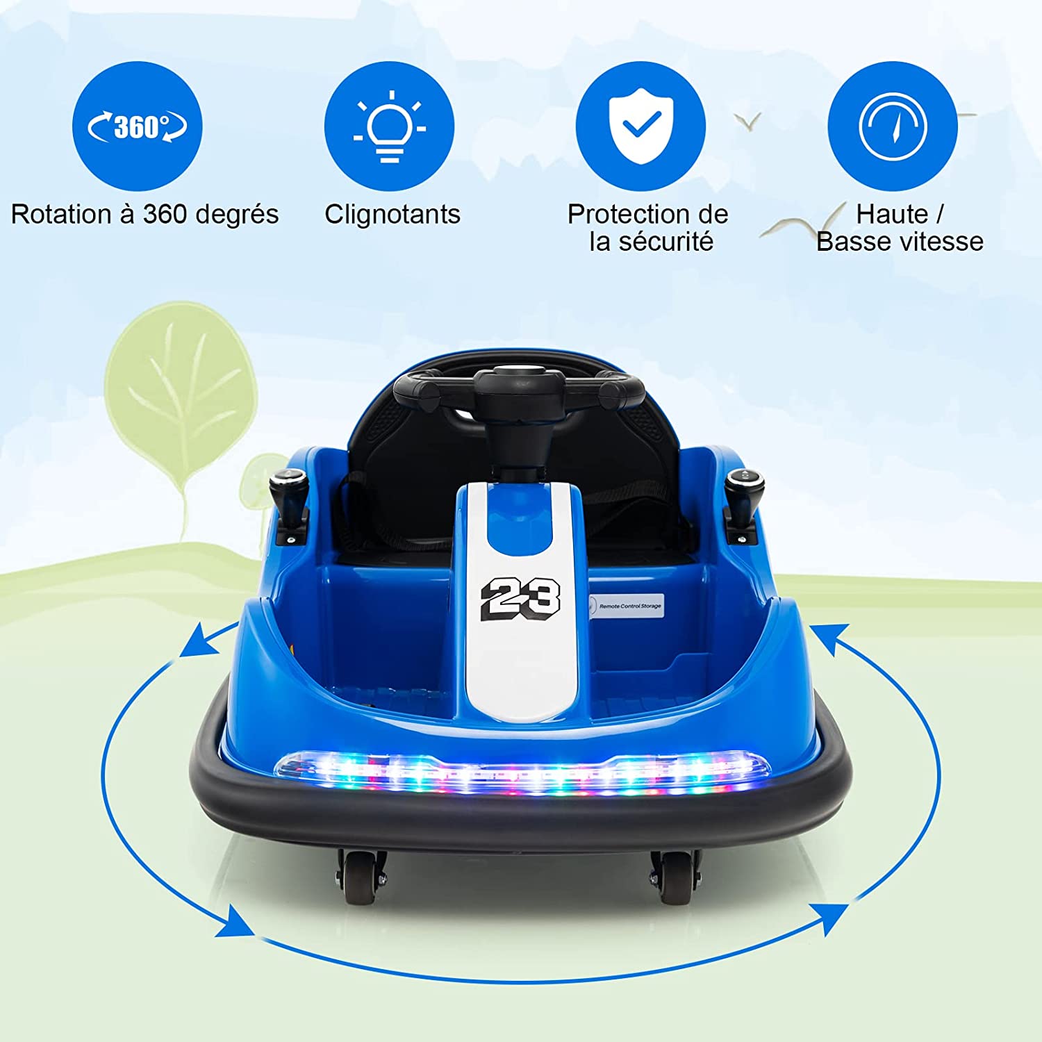 Auto Tamponneuse Électrique Enfants 6v Avec Télécommande 2.4g à Prix ...
