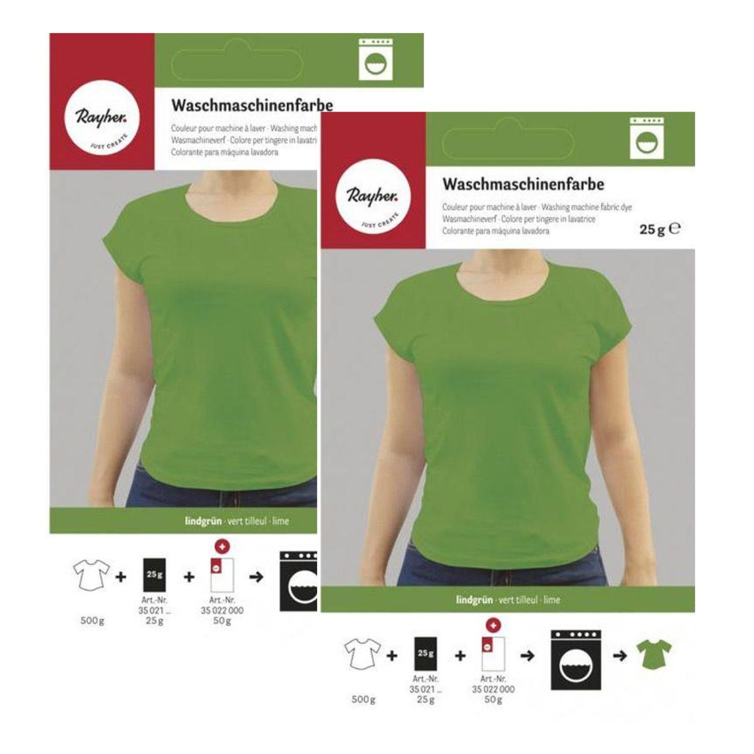 Colorant À Textile Pour Machine À Laver 50 G - Vert Tilleul à Prix ...