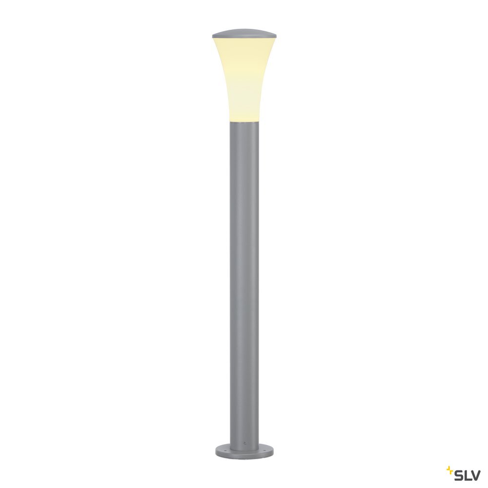 Borne Extérieure Slv Alpa Cone, Gris, E27, 24w Pour Éclairage Extérieur ...