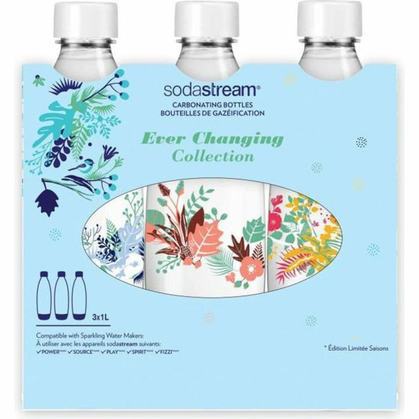 Bouteille Sodastream Winter Flower Machine À Soda 3 X 1 L 3 Unités à ...