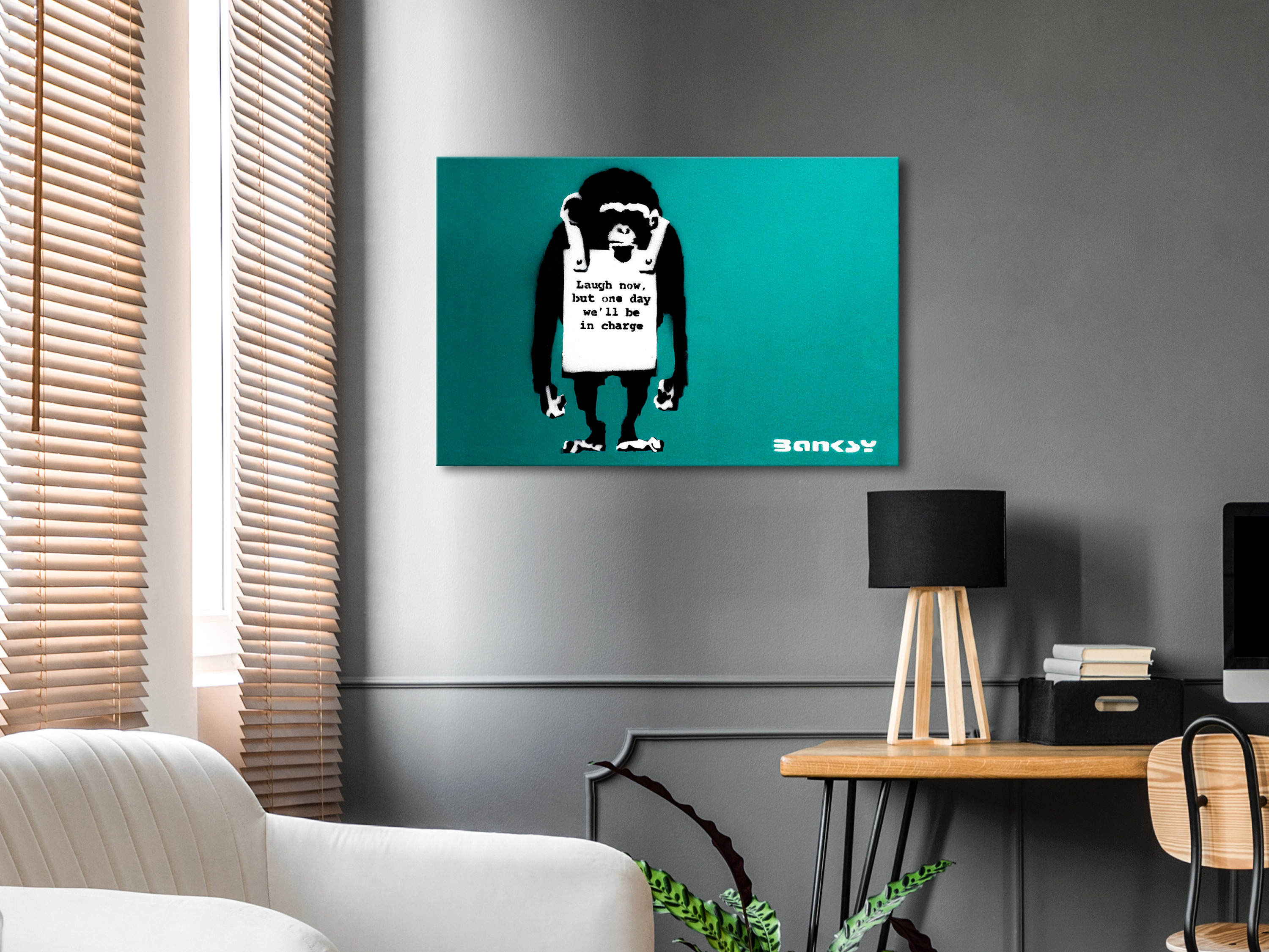 Tableau - Angry Monkey (1 Part) Vertical [30x20] à Prix Carrefour