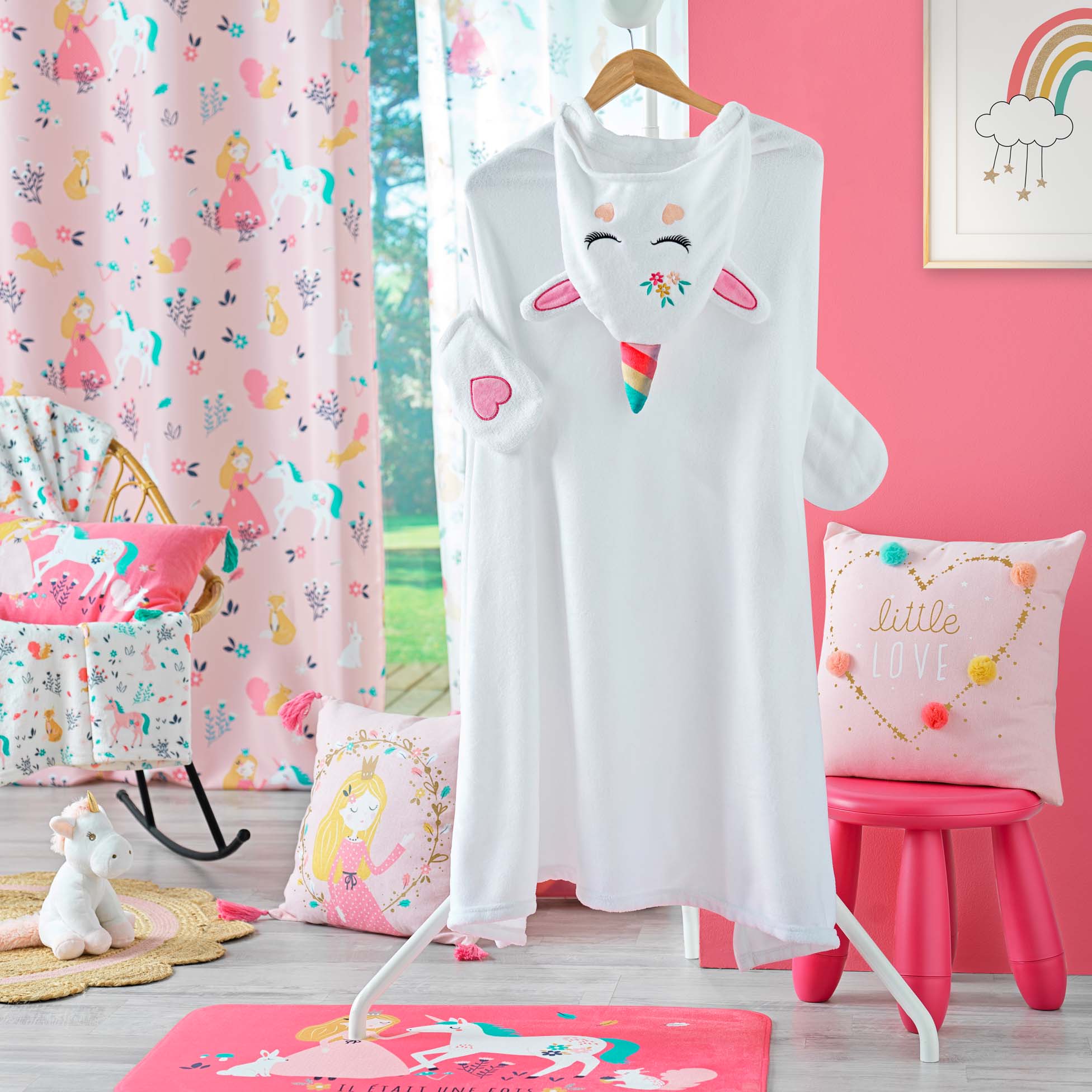 Plaid Couverture Flanelle Enfant Licorne à Prix Carrefour