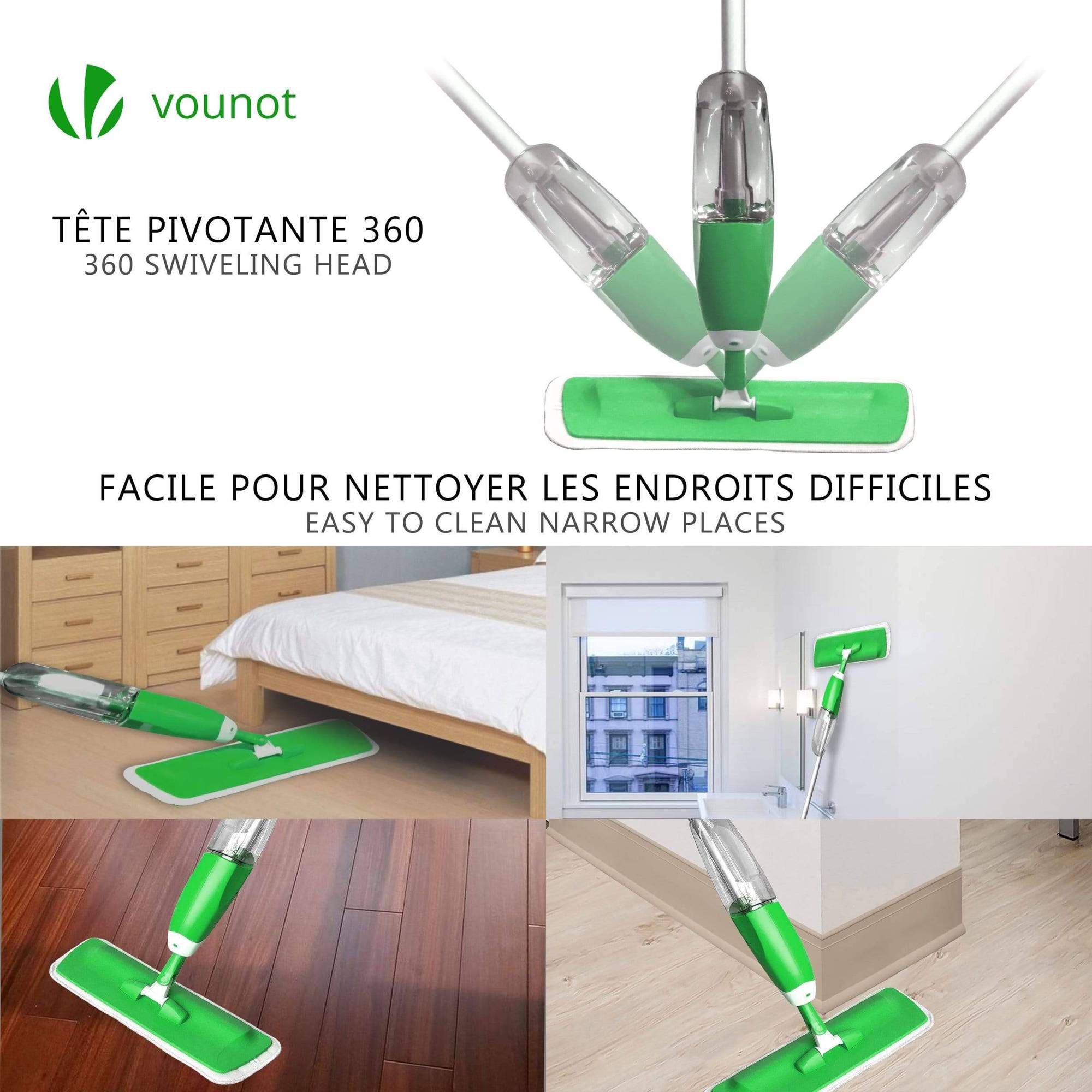 Balai Vaporisateur Lave Sol Vert : l'unité de 1.0 kg à Prix Carrefour