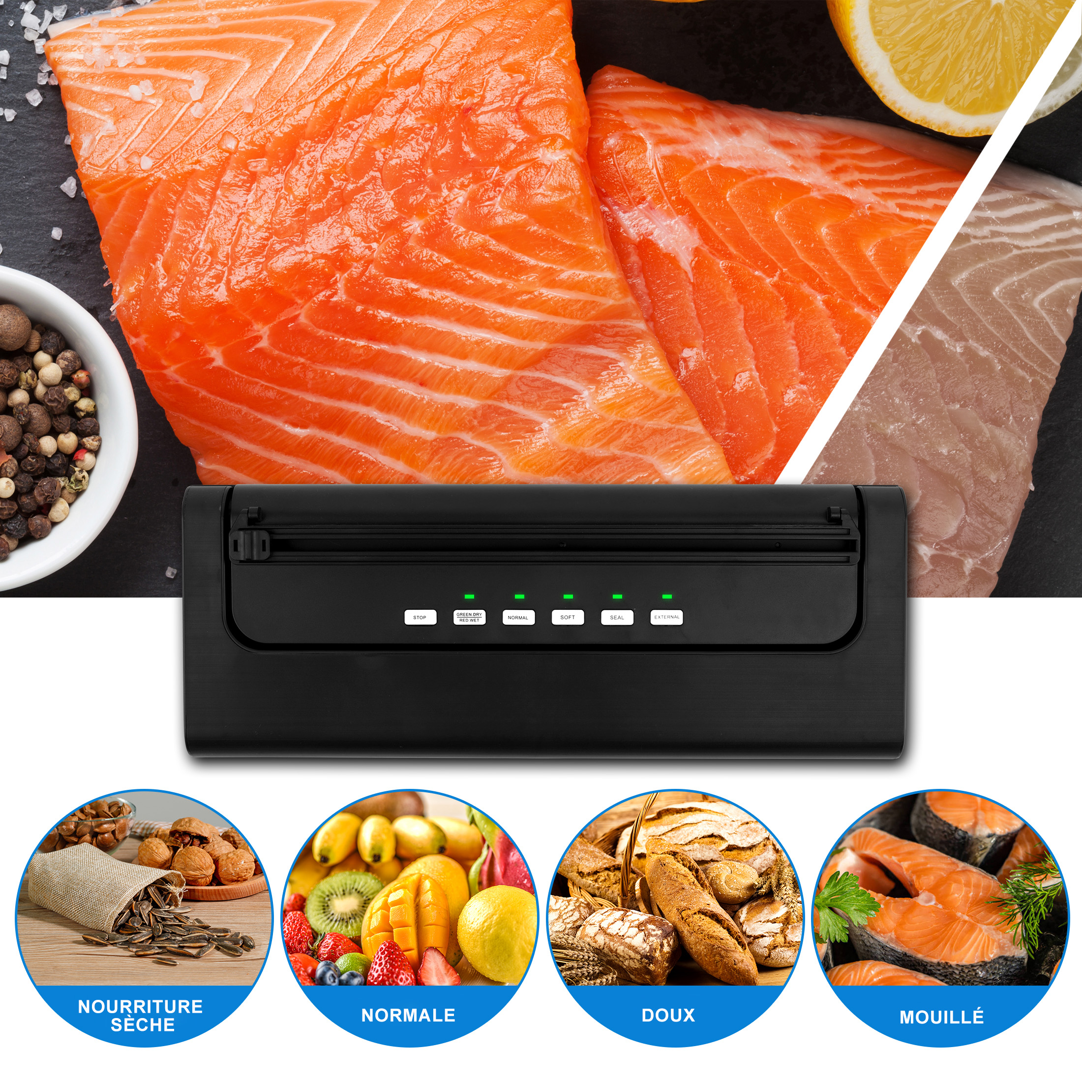 Zoomyo Machine Sous Vide Advanced Avec Kit D'accessoires,5 fonctions ...