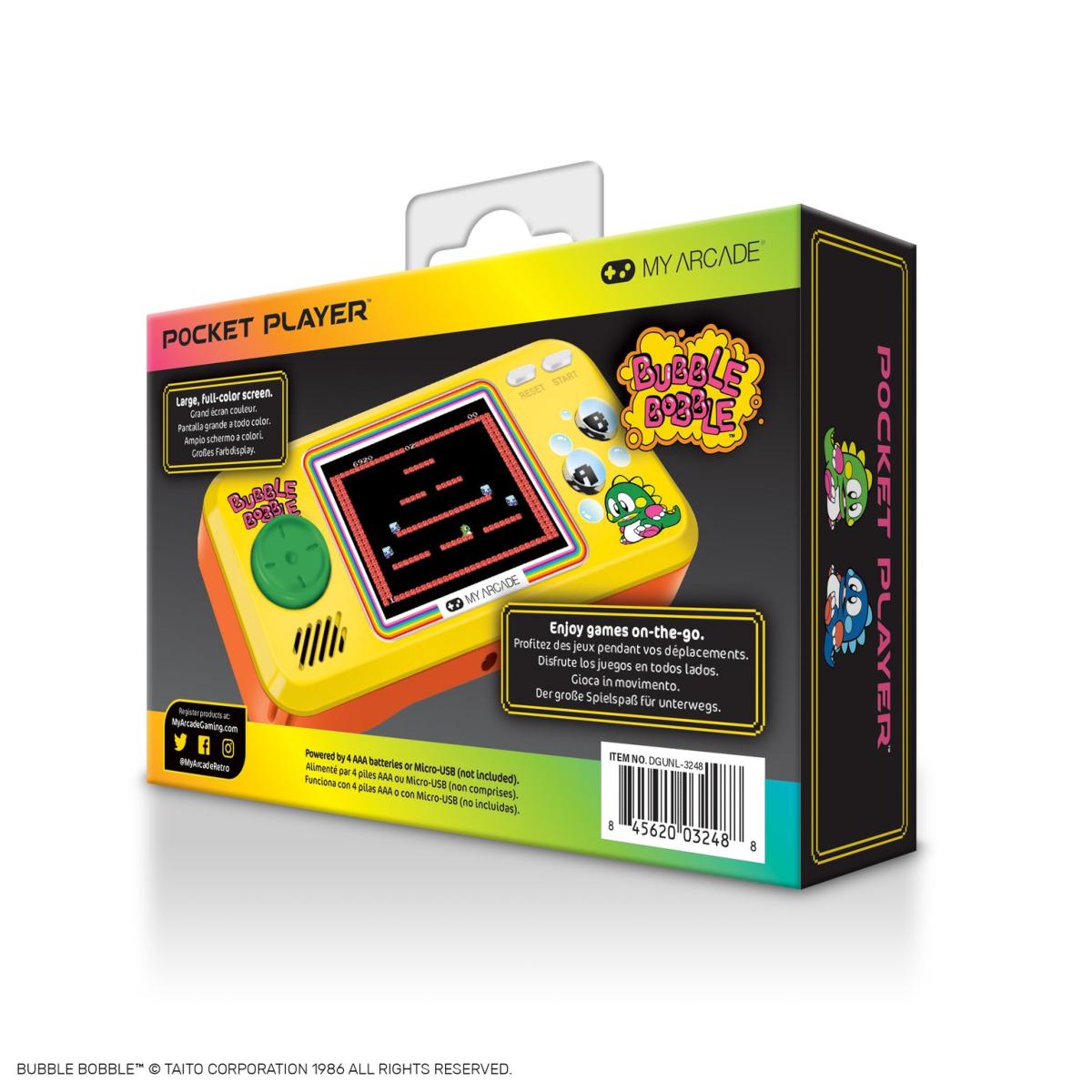 My Arcade - Pocket Player Bubble Bobble - Console de Jeu Portable - 3 ...