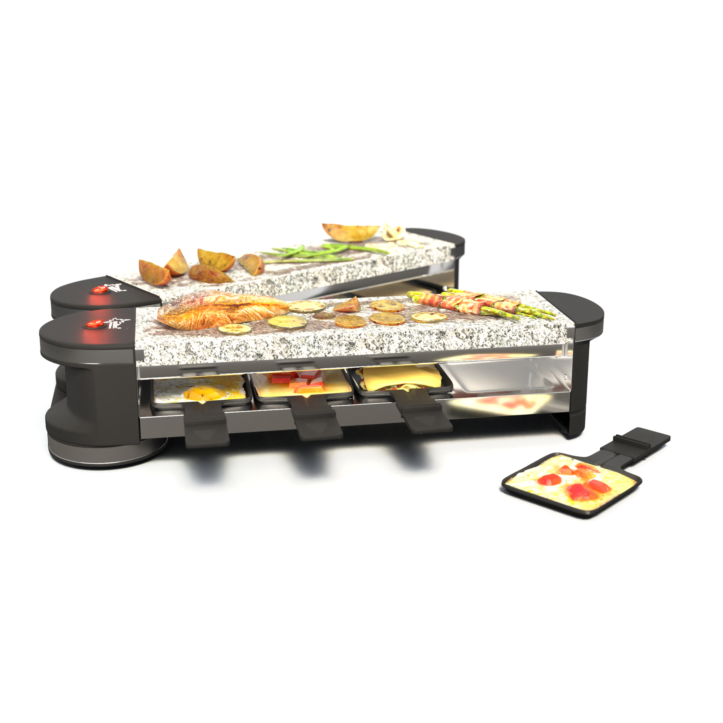 Appareil à raclette Suntec Rac-7079 Flex8 Stone-stone 1400 W 8 ...