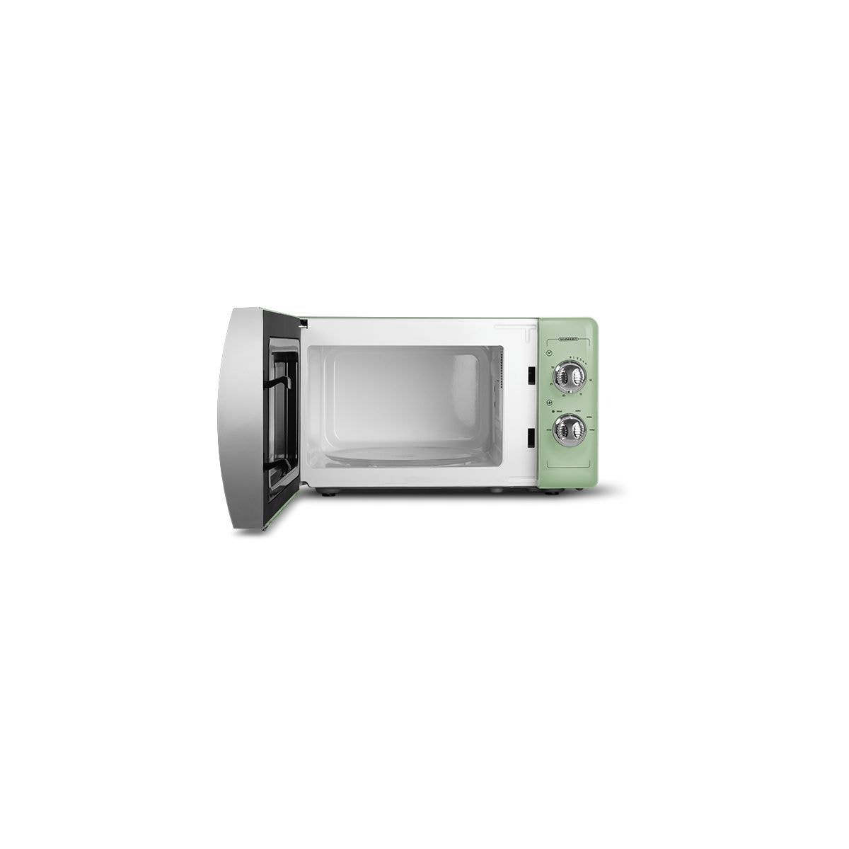 Micro-ondes Standard Smw20vga Décongélation 700w 20l Métal Verre Vert ...