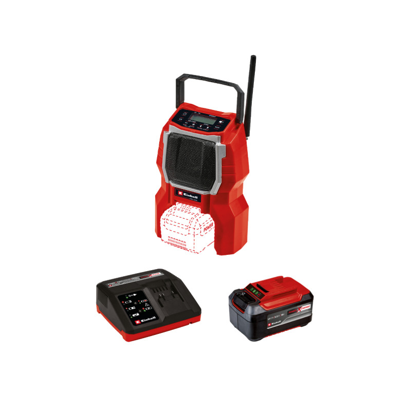 Pack Einhell Radio Sans Fil 18v Power X-change - Tc-ra 18 Li Bt - Solo ...