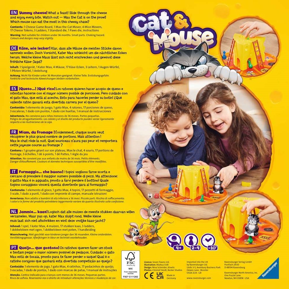 Ravensburger Jeux Pour Enfants Chat Et Souris à Prix Carrefour