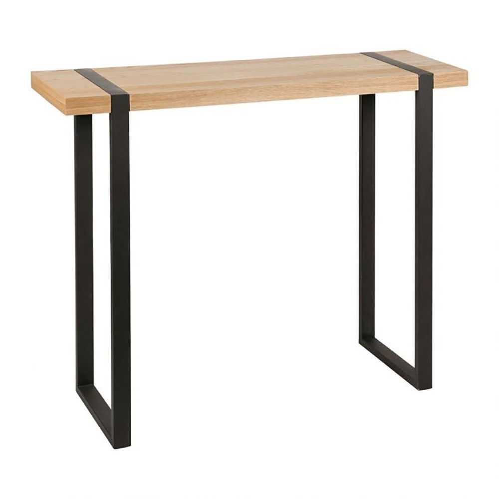 Console Mdf Pieds Métal Mokka à Prix Carrefour