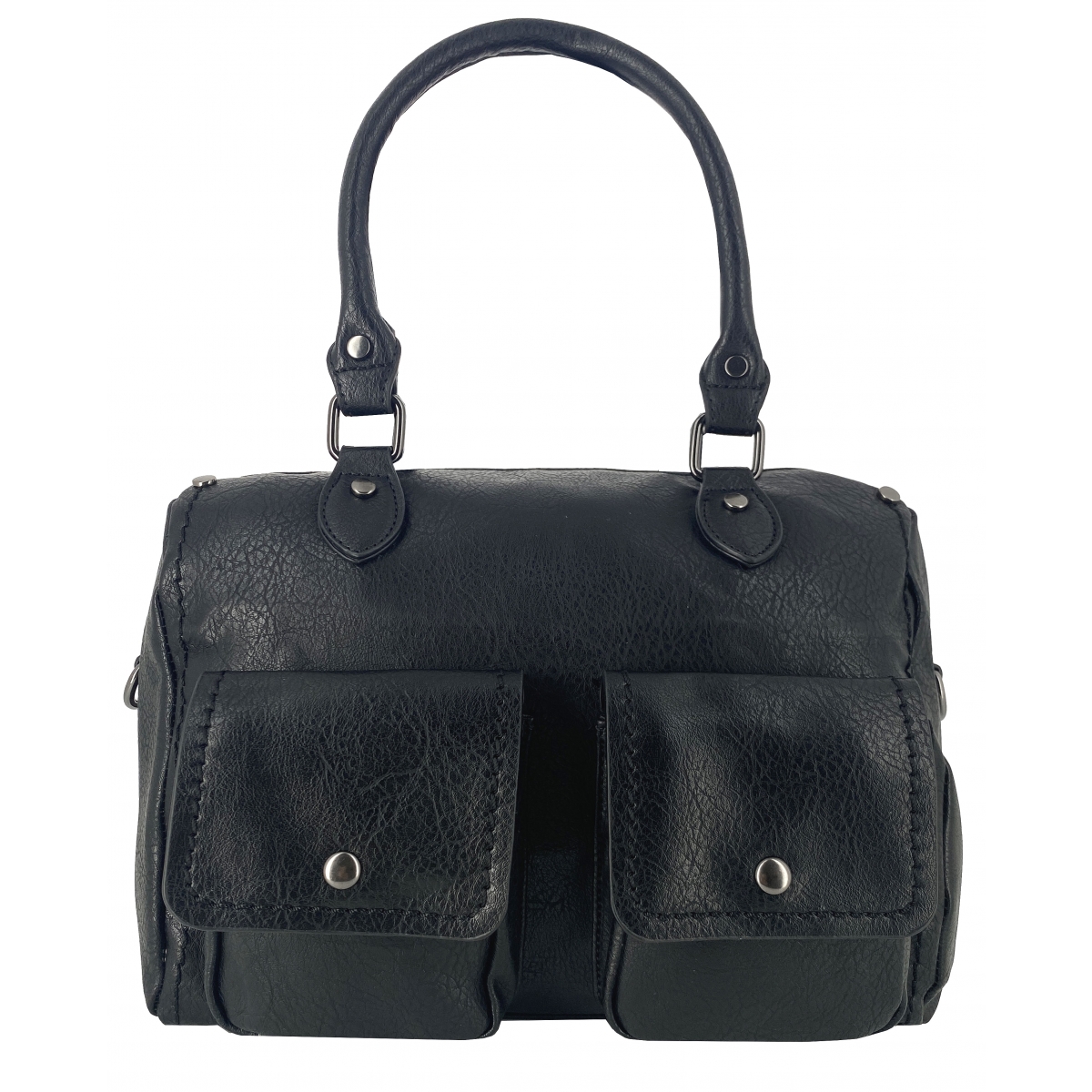 Sac À Main Bleucerise Textile Noir - Tt0021 à Prix Carrefour