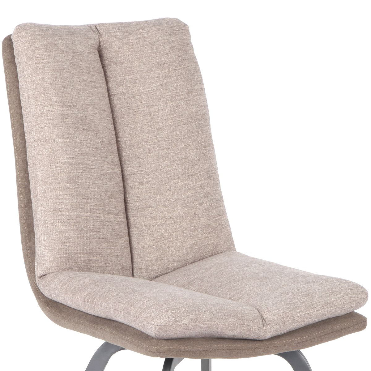 Callom - Lot De 2 Chaises Bi-ton Beiges Avec Sur-coussin à Prix Carrefour