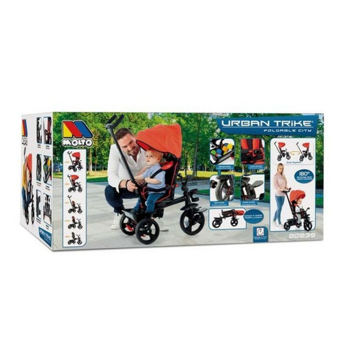 Tricycle Moltó Urban Trike Basic (99 Cm) à Prix Carrefour