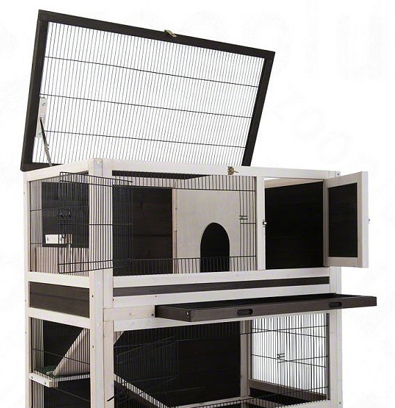 Cage Clapier Hutchland D'interieur Ou D'extérieur Avec Roues Pour ...