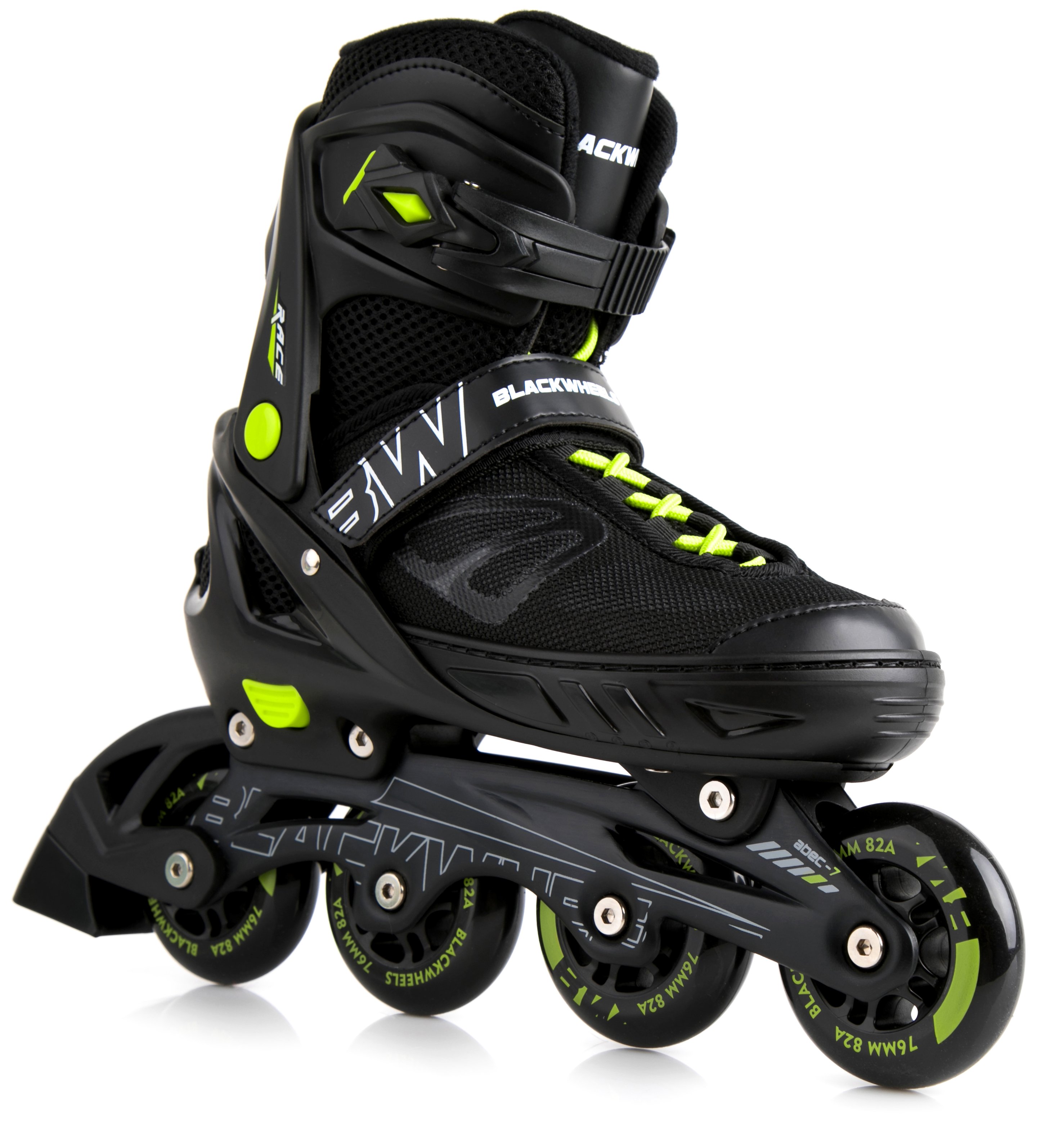 Patins À Roulettes Réglables Blackwheels Sonic Noir-vert Taille 37-40 à ...