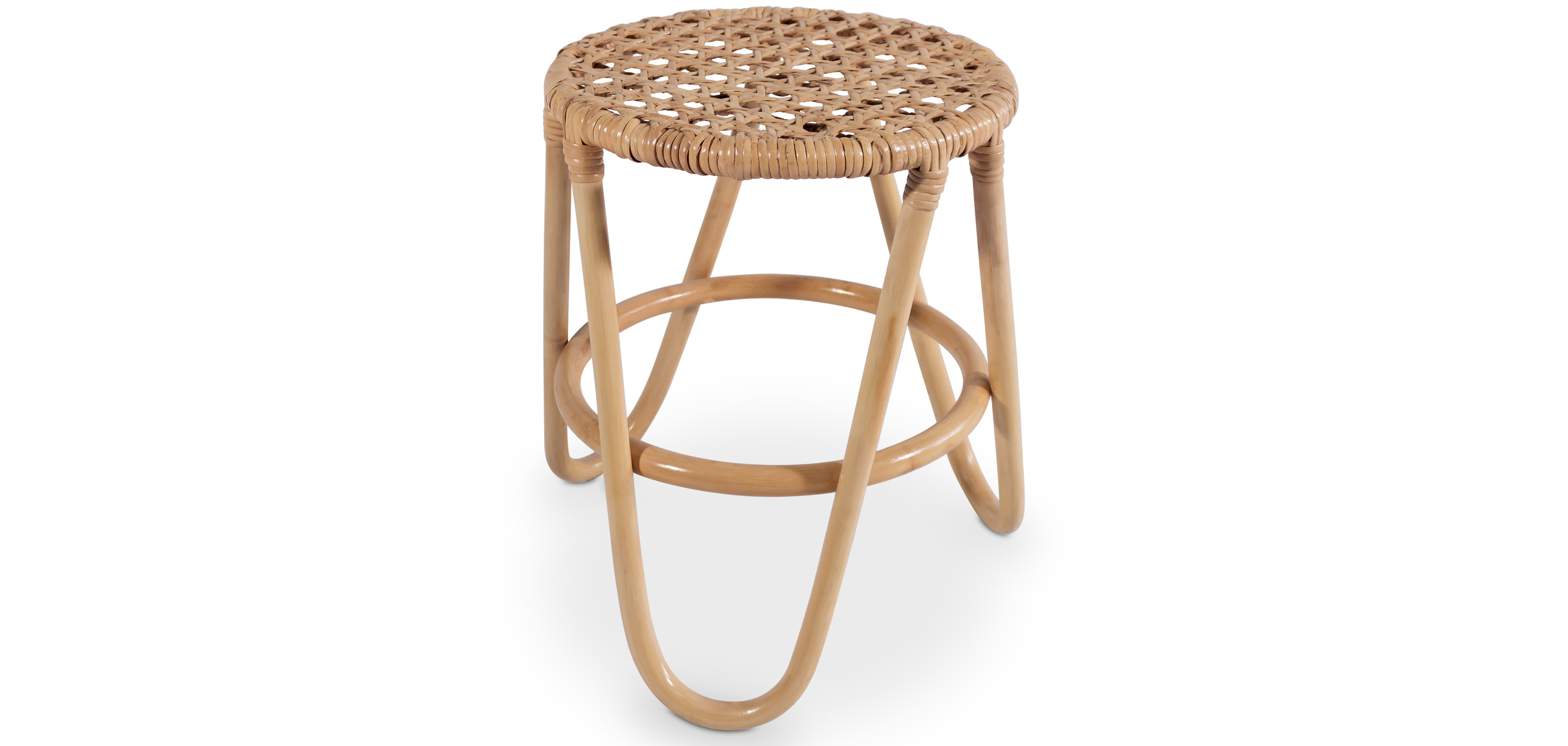 Tabouret En Rotin
