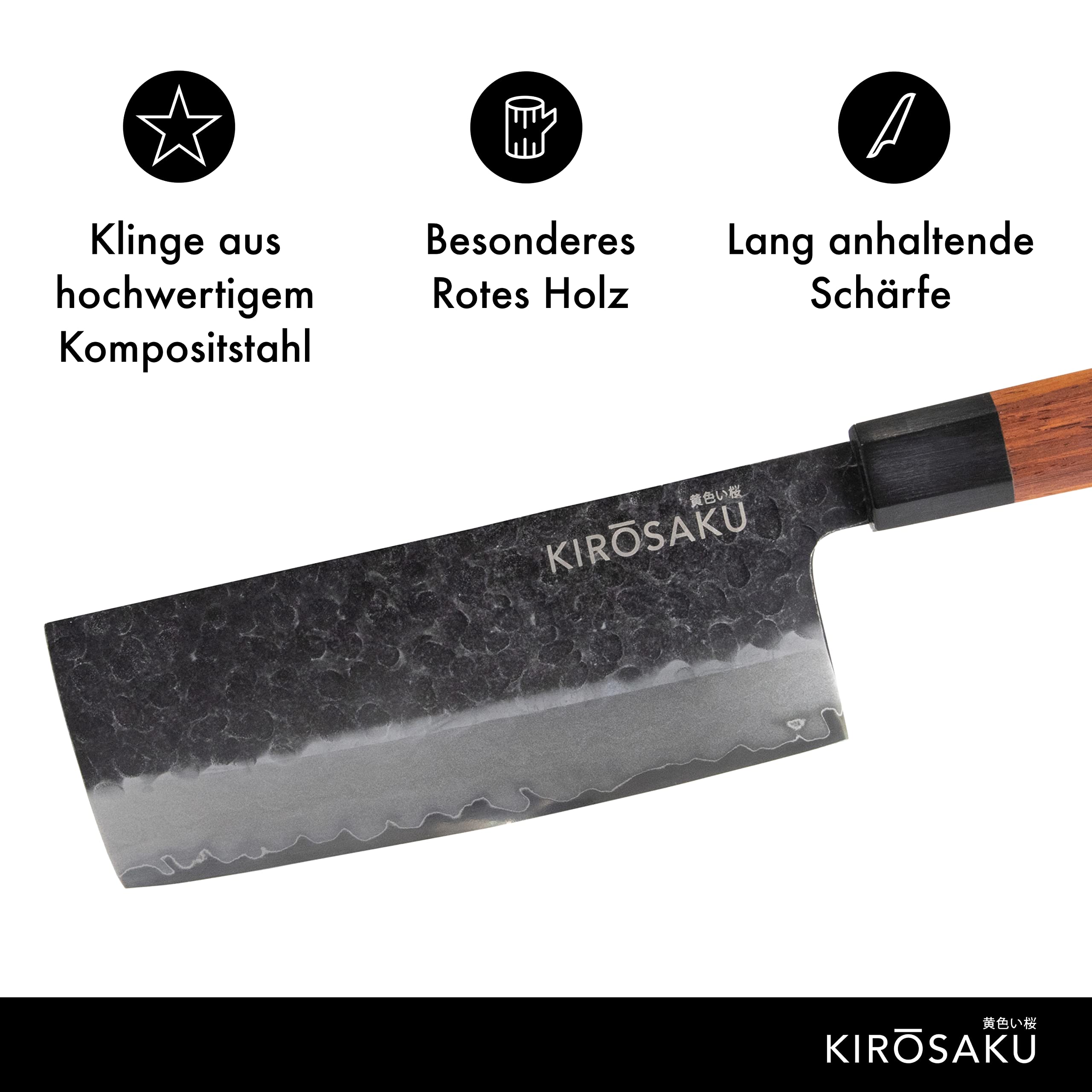 Couteau Damas Nakiri - Set De Couteaux Japonais De 32 Cm De Long ...