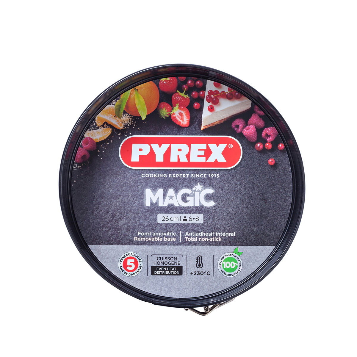 Moule Amovible Pyrex Magic Rond Noir Métal Ø 26 Cm 4 Unités à Prix ...