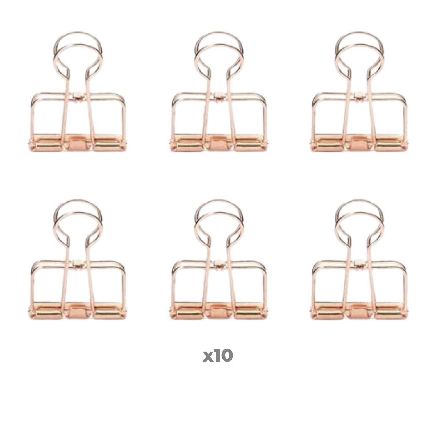 60 Pinces Double-clip Cuivrées à Prix Carrefour