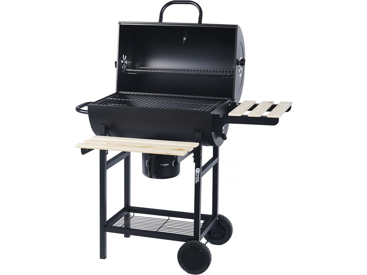Barbecue Charbon De Bois "king" - 99.5 X 63.5 X 94.5 Cm - Noir à Prix ...