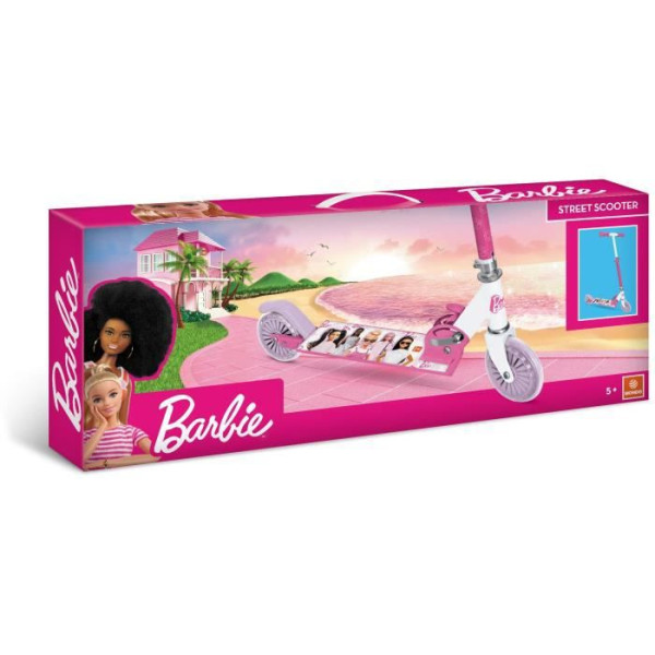 Mondo - Trottinette / Patinette 2 Roues Pliable - Barbie à Prix Carrefour