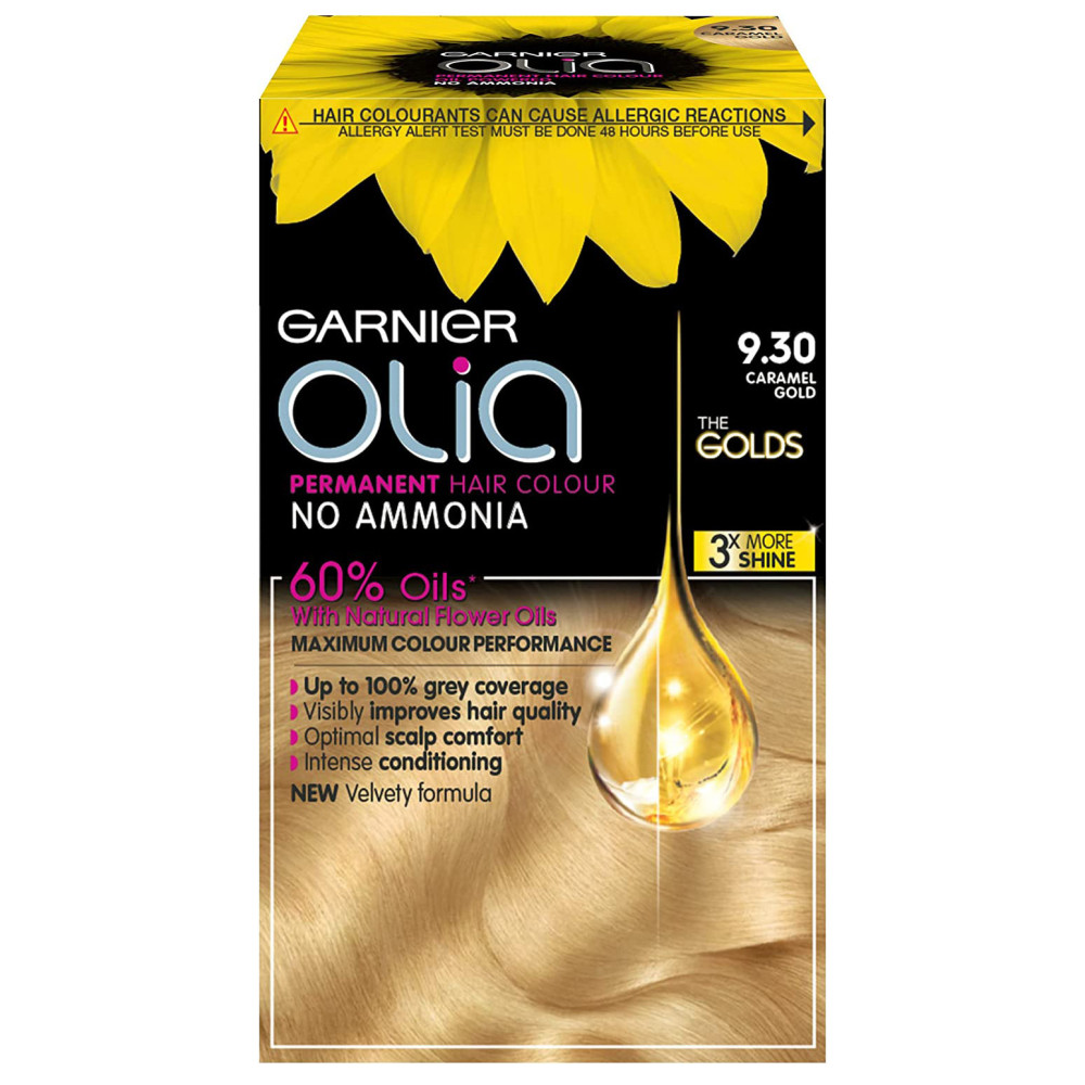 Garnier - Coloration Permanente Olia - 9.30 Caramel Gold à Prix Carrefour