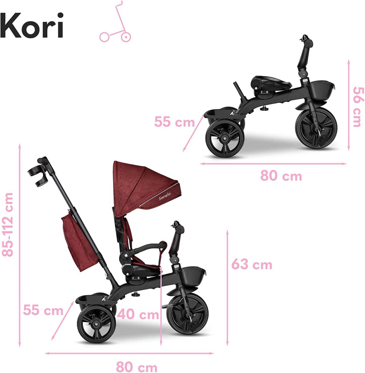 Tricyc Kori Rouge Burgundy à Prix Carrefour