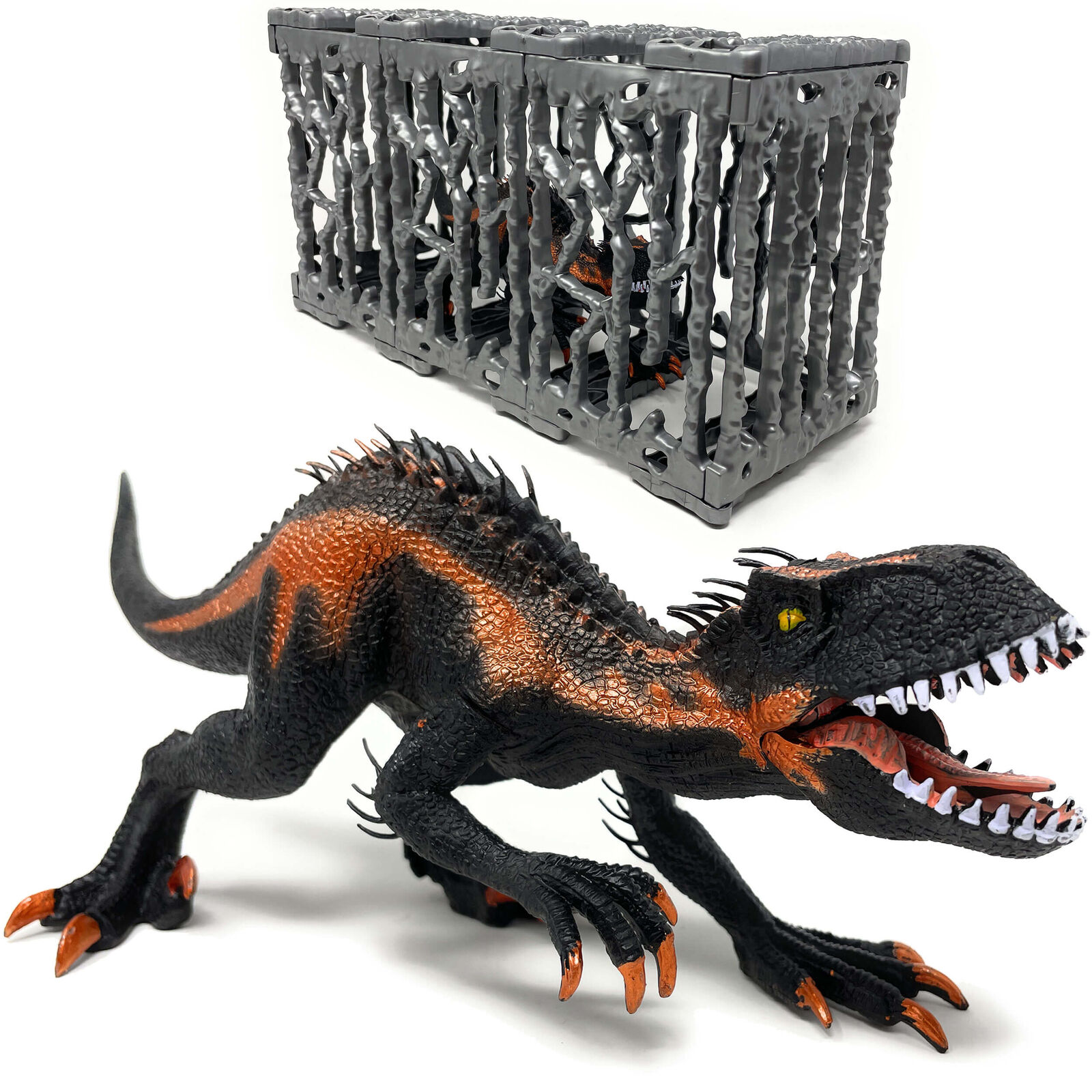 Toi-toys - Le Monde Des Dinosaures - Raptor En Cage à Prix Carrefour
