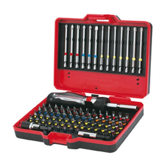 Coffret De Jeu D'embouts De Vissage 1/4 86 Pièces Repère De Couleur Bc-86 Promac à Prix Carrefour