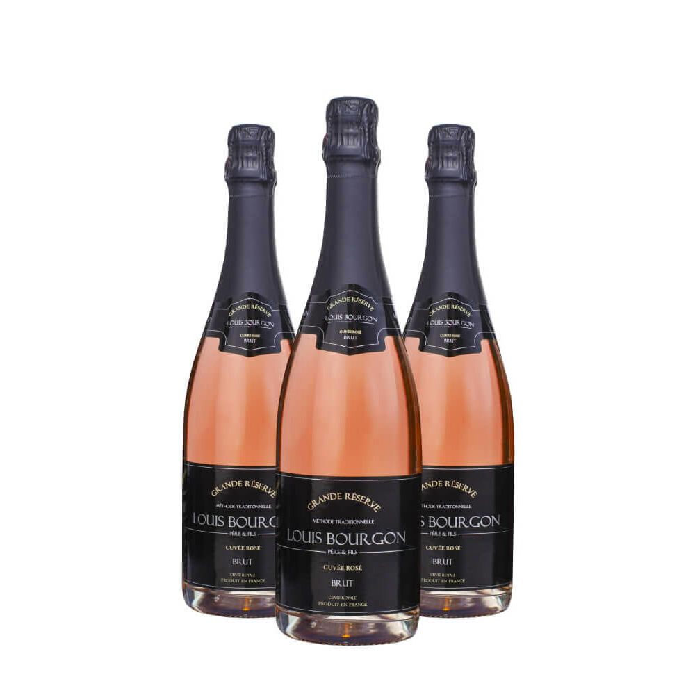 Pack 3 Louis Bourgon Grande Réserve Brut Cuvée Rosé 0,75l : les 3 packs ...