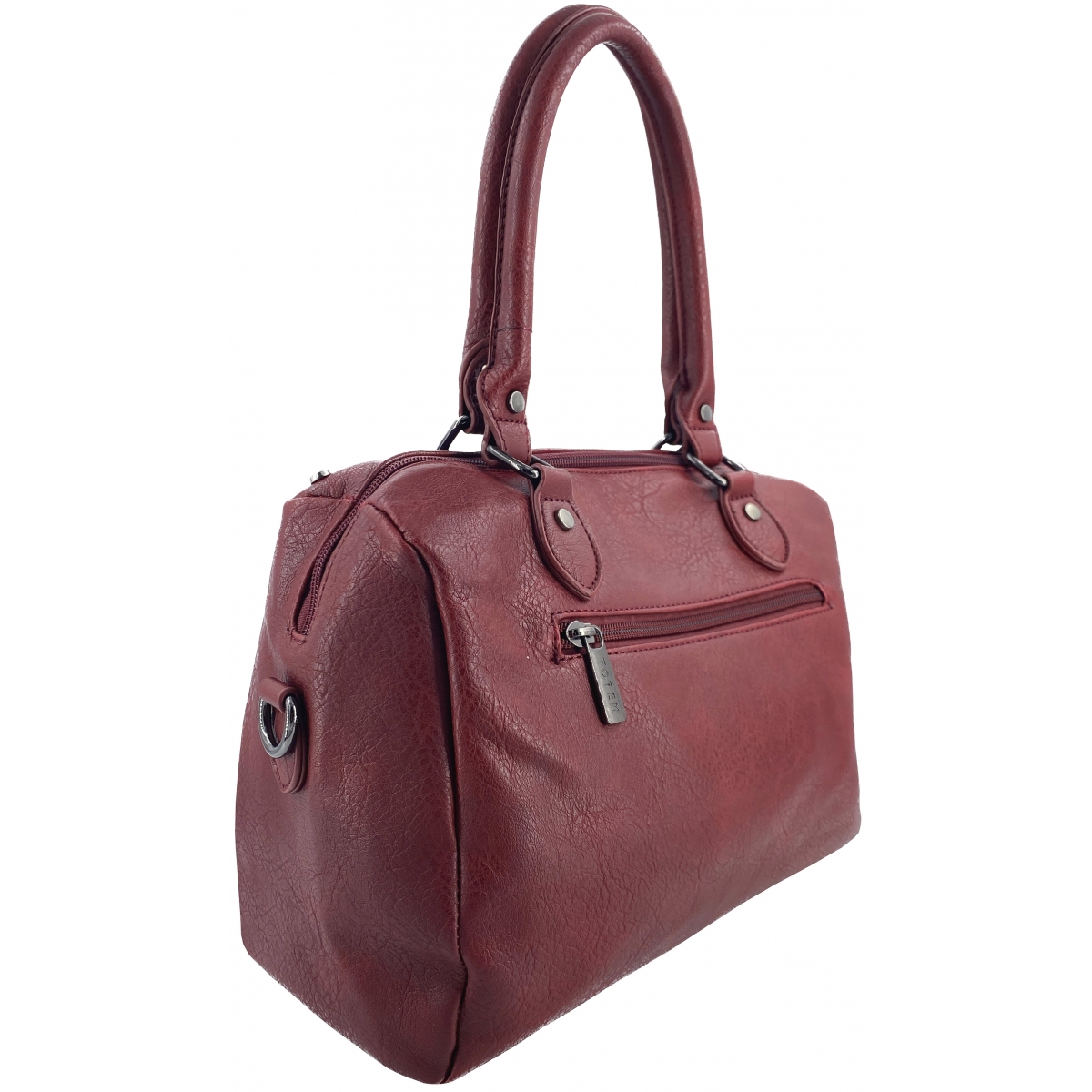 Sac À Main Bleucerise Textile Bordeaux - Tt0021 à Prix Carrefour