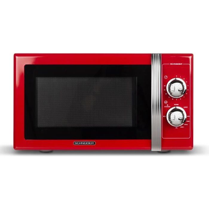 Schneider - Smw25vmr - Micro-ondes Grill - Vintage - 25 Litres - 900w ...