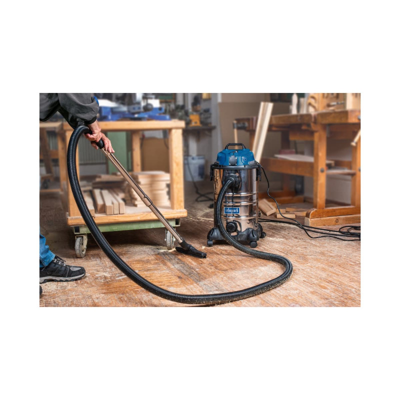 Aspirateur Eau Et Poussière Scheppach 30l - 1400w - Asp30-es à Prix Carrefour
