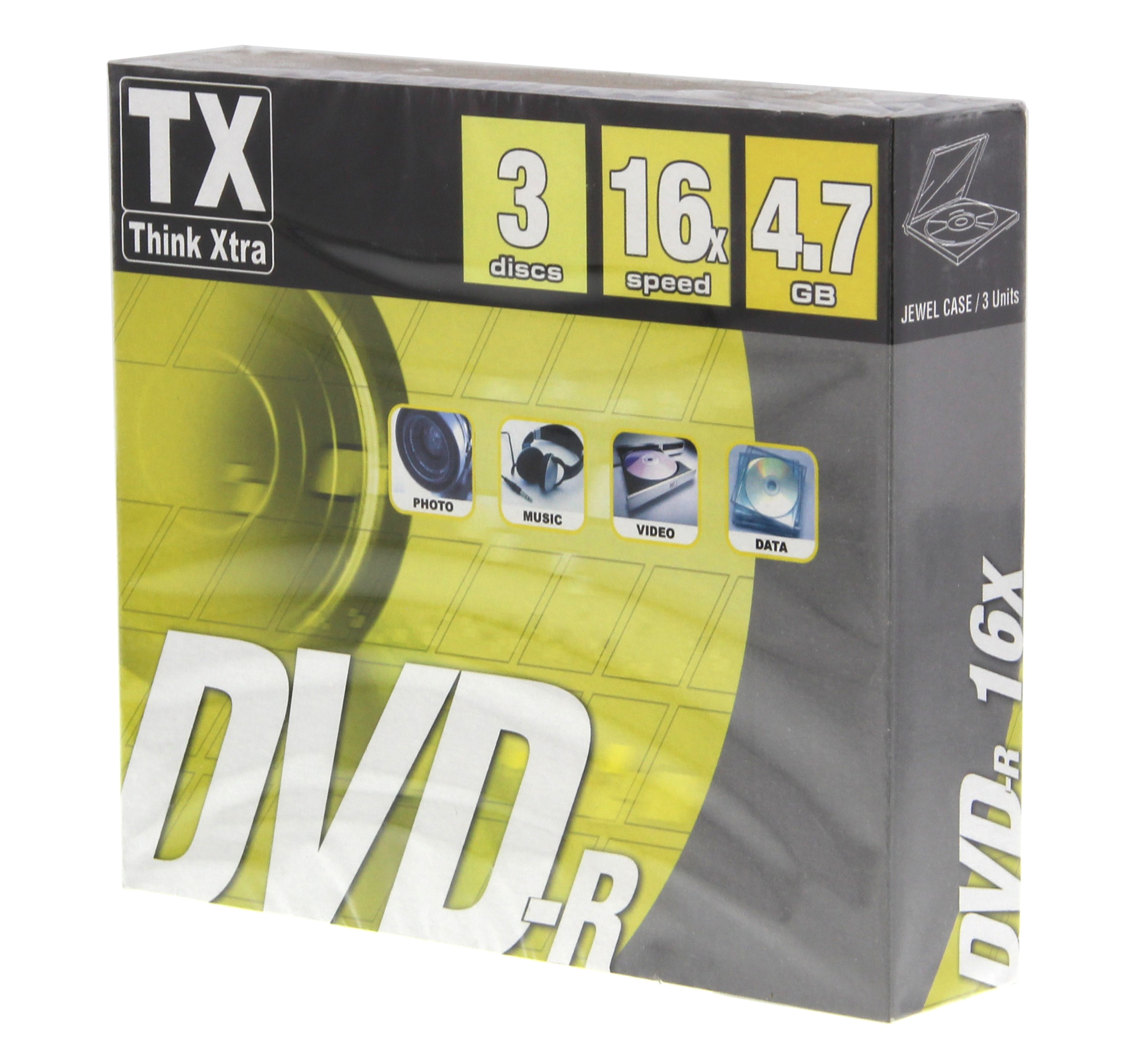 Pack De 3 Dvd-r 4.7go Tx Think Xtra 16x à Prix Carrefour