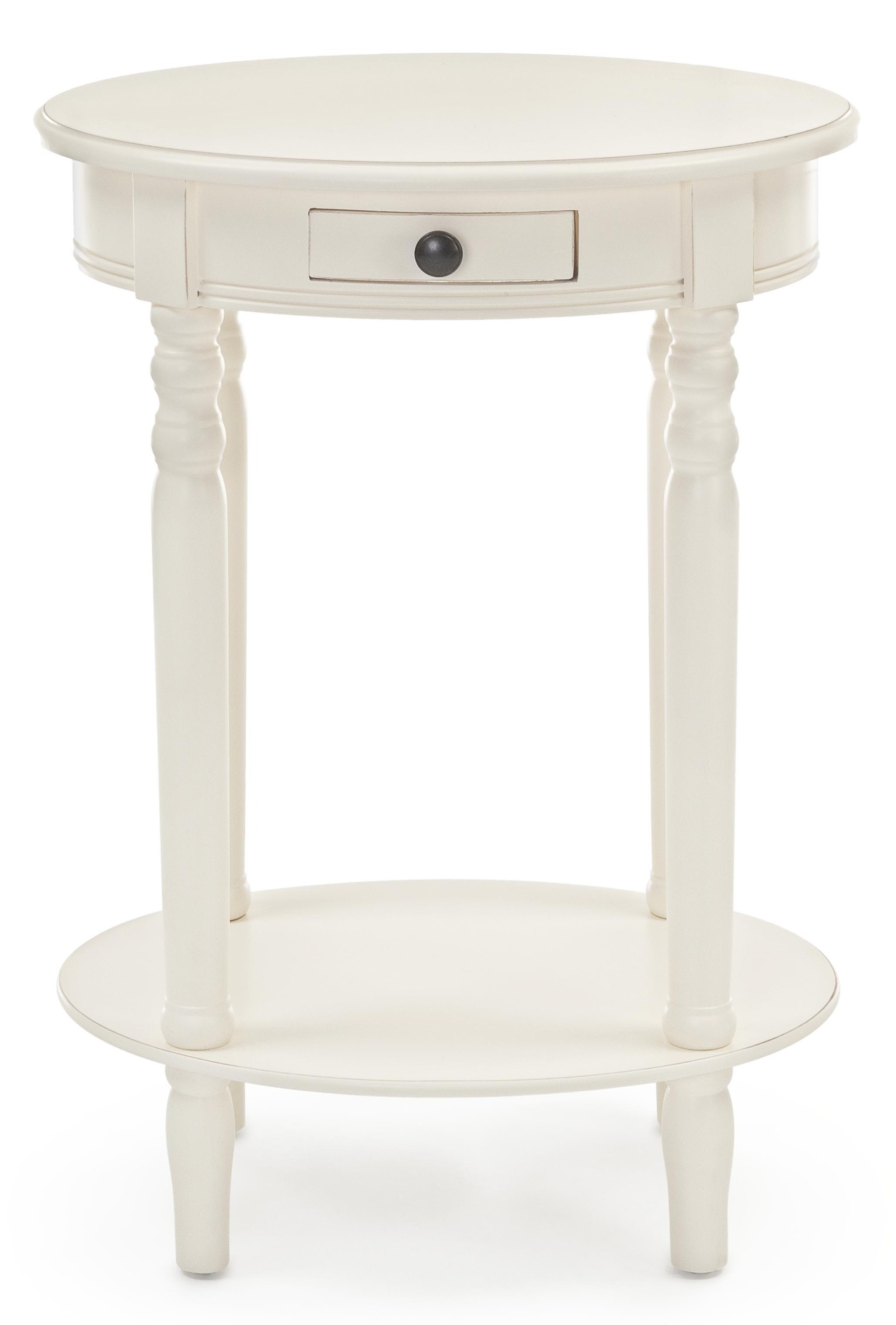 Table D'appoint Rond Bois De Pin Blanc Bella - Lot De 2 à Prix Carrefour