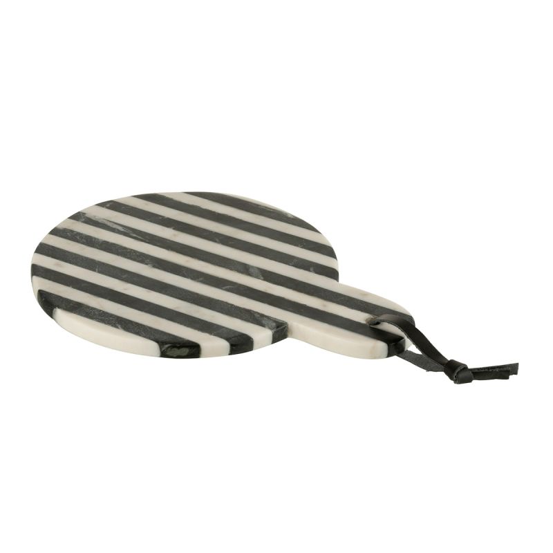 Paris Prix - Planche À Découper Marbre "streepy" 30cm Noir à Prix Carrefour