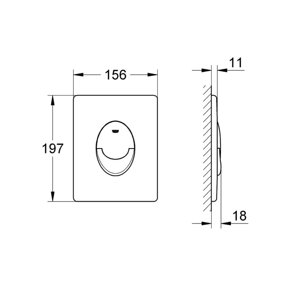 Grohe Bâti Support Wc Rapid Sl Project Avec Plaque De Commande Skate ...