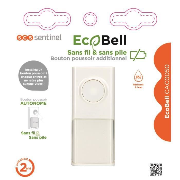 Scs Sentinel Bouton Poussoir Additionnel Ecobell Cac0050 à Prix Carrefour