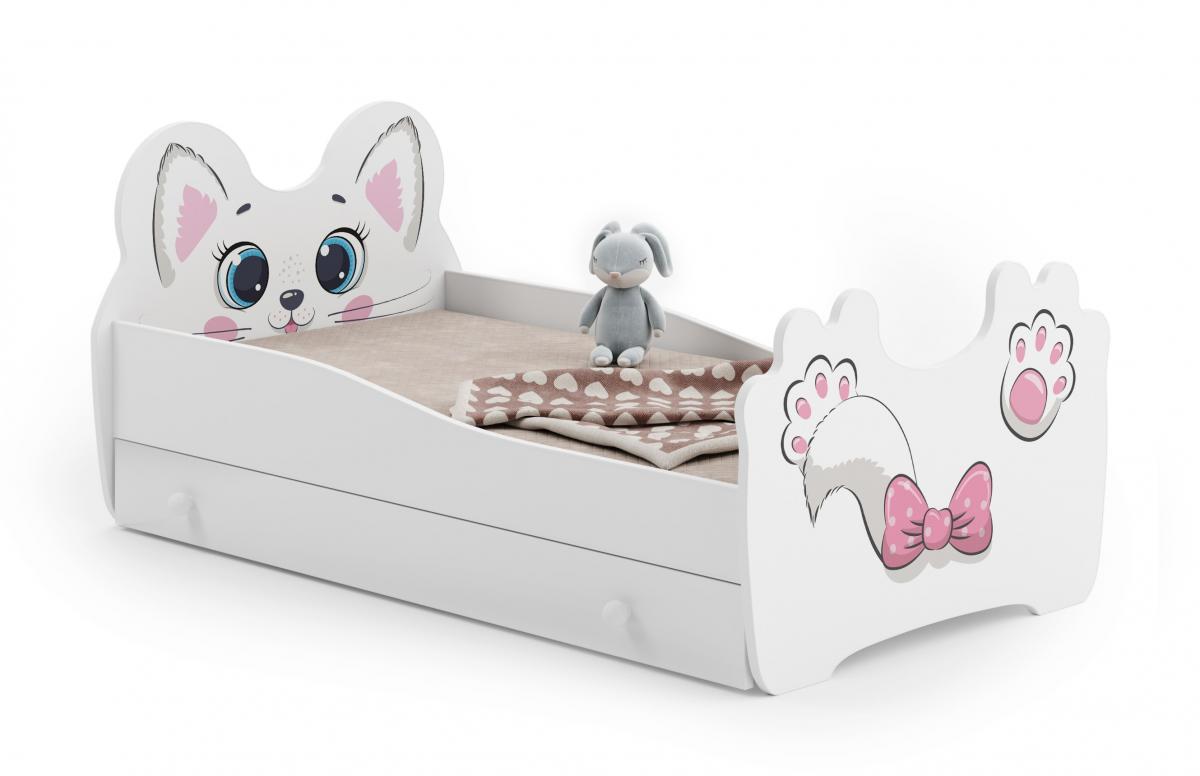Lit Simple Enfant Cat - 140x70cm - Avec Matelas à Prix Carrefour