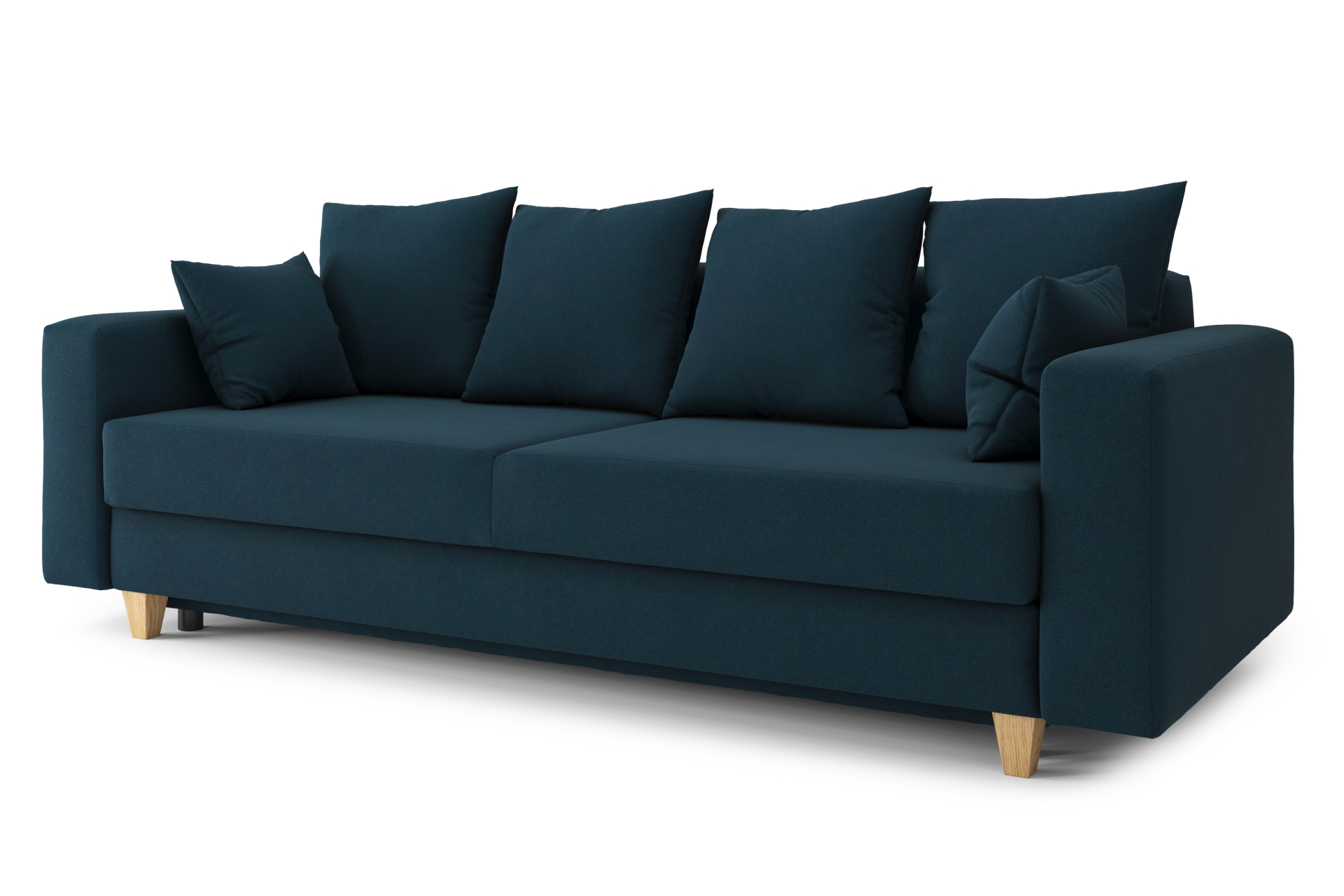 Canapé Droit Kristi Convertible Tissu Bleu 3 Places à Prix Carrefour