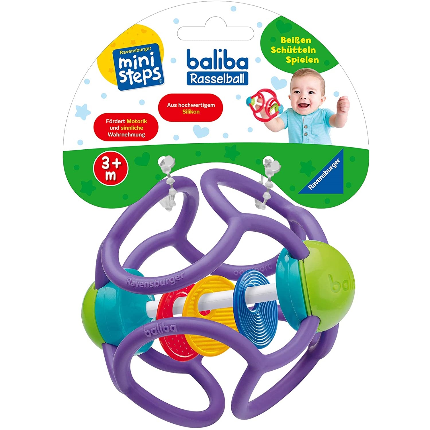Boule Hochet Baliba Violet à Prix Carrefour