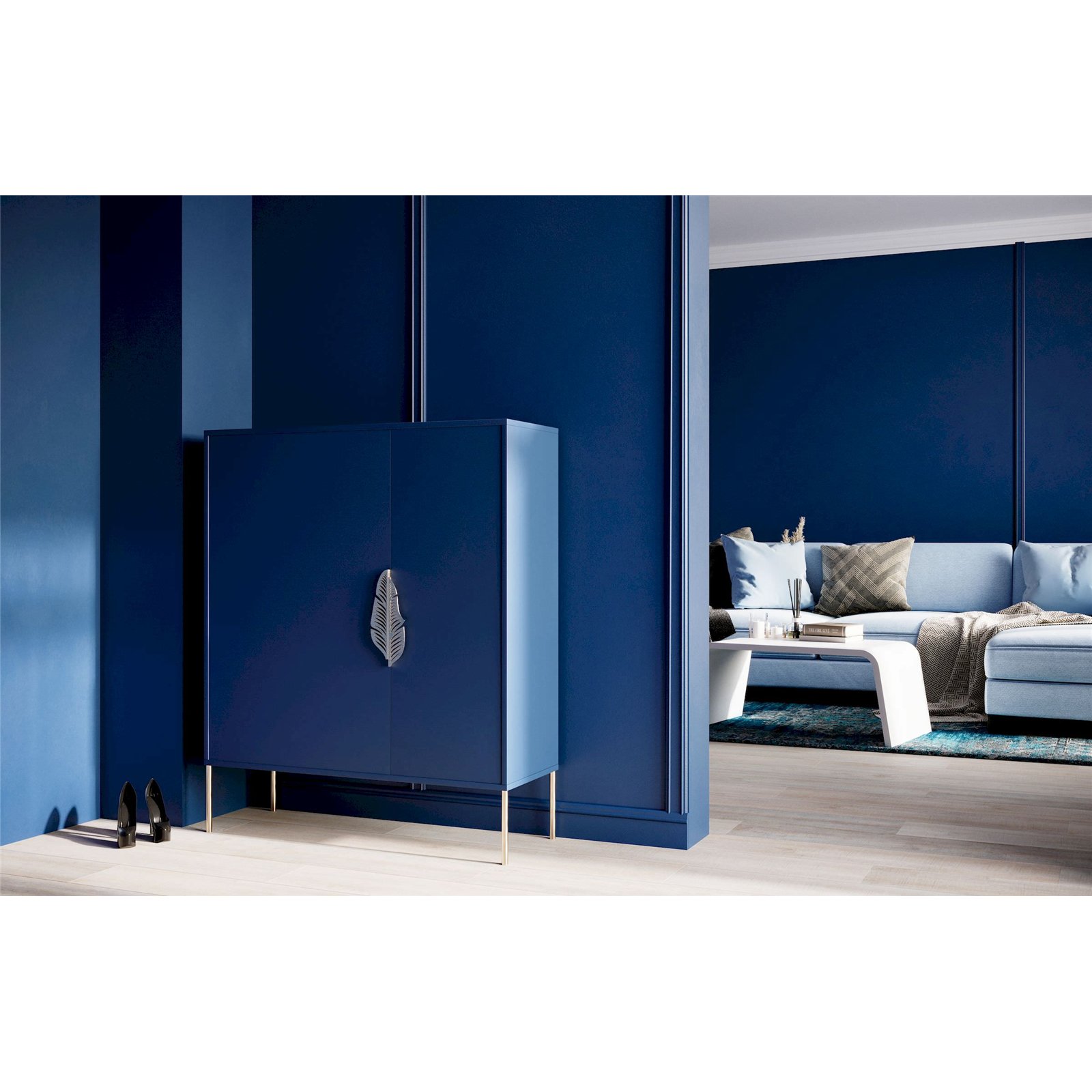 Cabinet Merlin 100 X 35 X 120 Cm Bois à Prix Carrefour