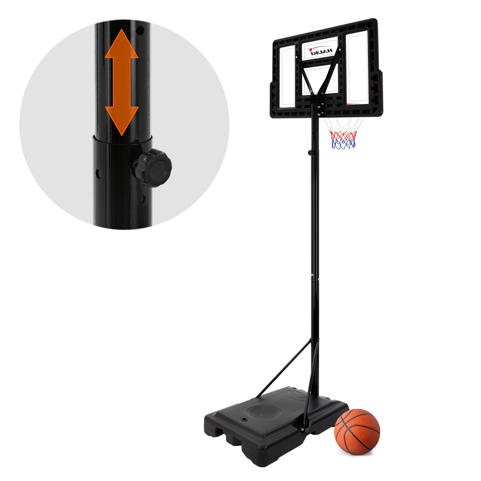 Pied De Basketball Panier Ballon Pompe Hauteur Réglable Base ...