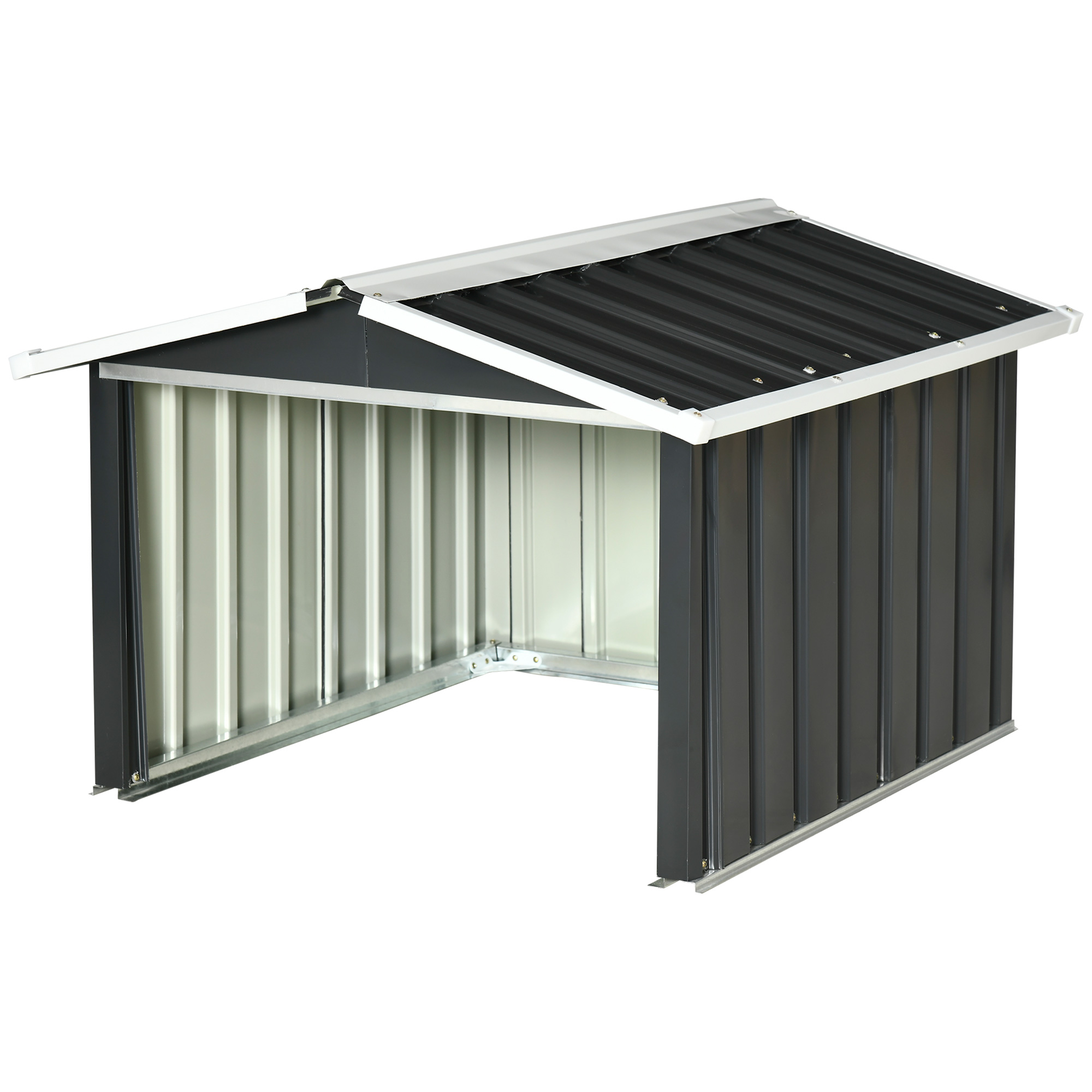Garage Tondeuse Robot - Abri De Jardin Robot-tondeuse - Tôle Acier Gris ...