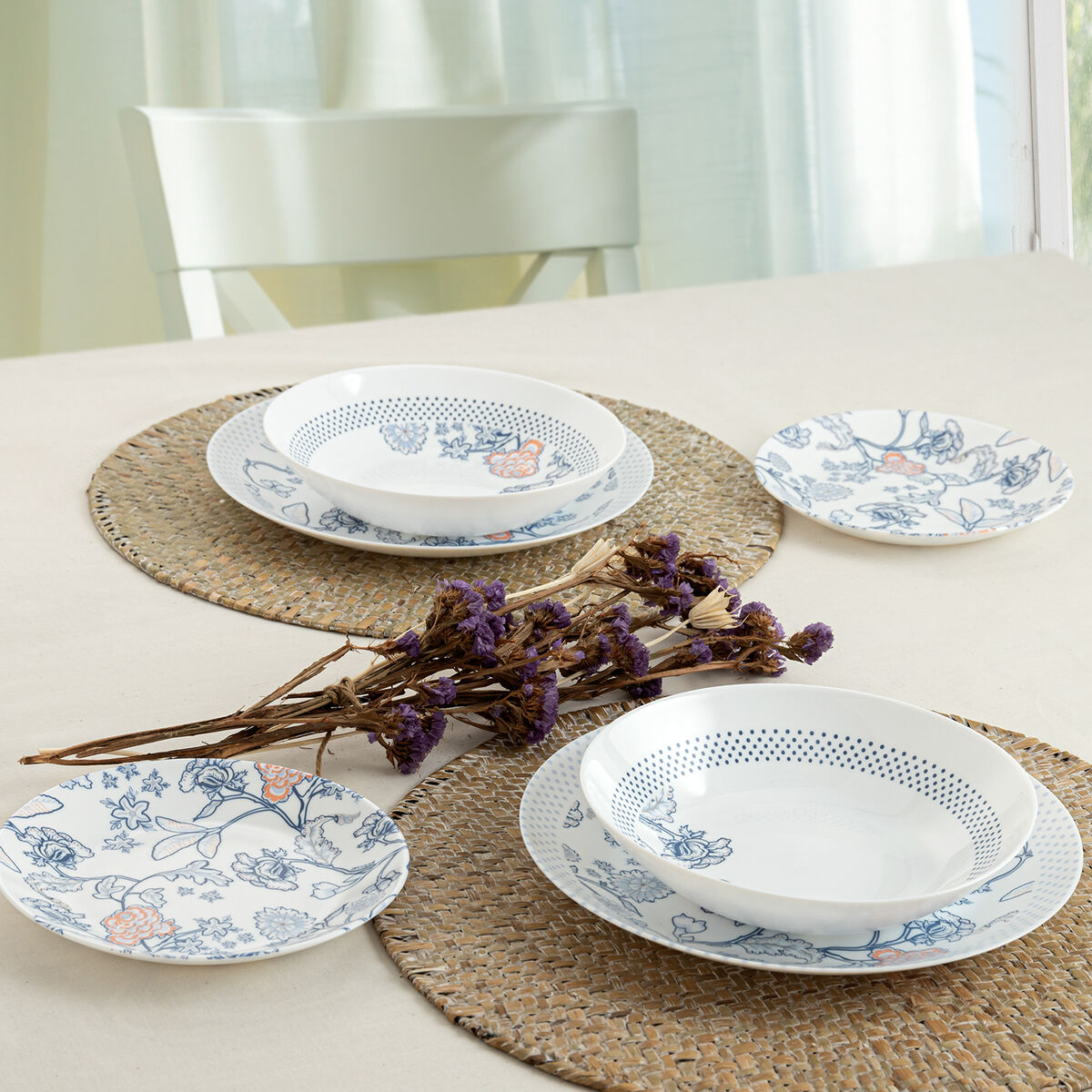 Service De Vaisselle Arcopal Thelma Blue Bleu Verre 12 Pièces à Prix ...